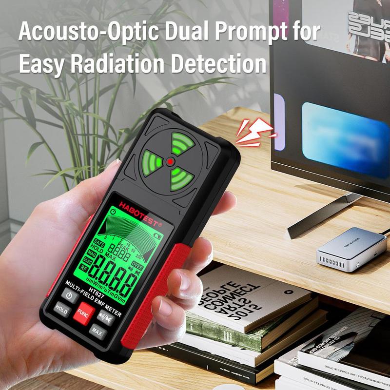 3-in-1 EMF Meter – Portable Electromagnetic Field Detector for EF, RF ...