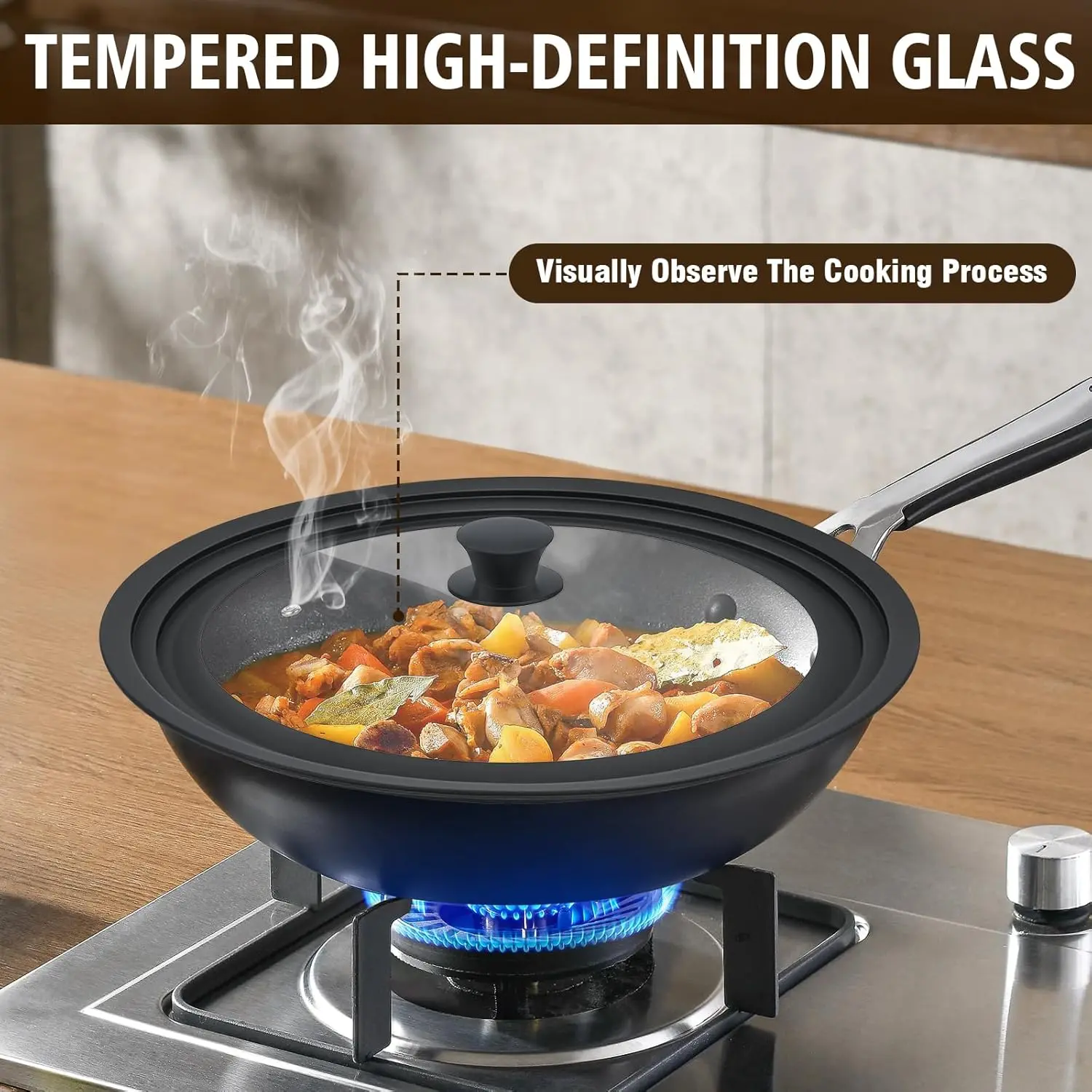 Extra Large Universal Pot Lid Suitable for 13inch , 14inch , 15inch ...