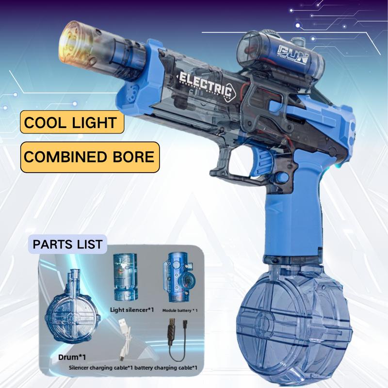 Electric Water squirt gun Long Range LED Light Lead Flame Effect ...