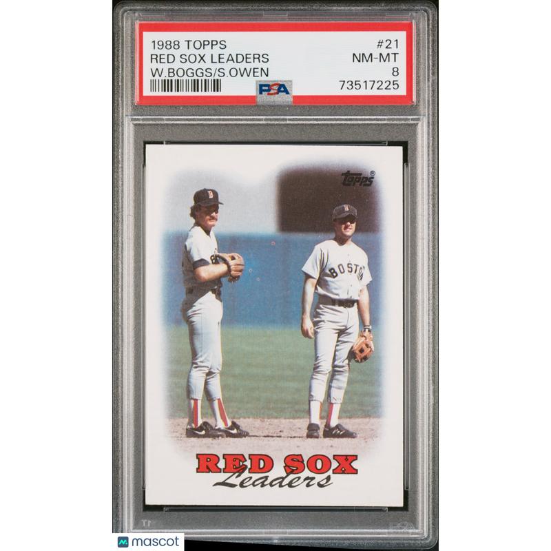 Red Sox Leaders PSA 1988 Topps Baseball #21 8 73517225 - TikTok Shop ...