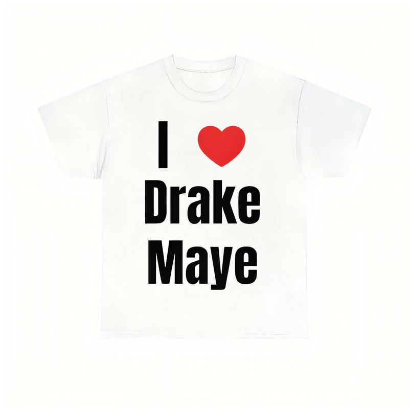 game day gear Cotton T-shirt I Heart Drake Maye for fans Casual ...