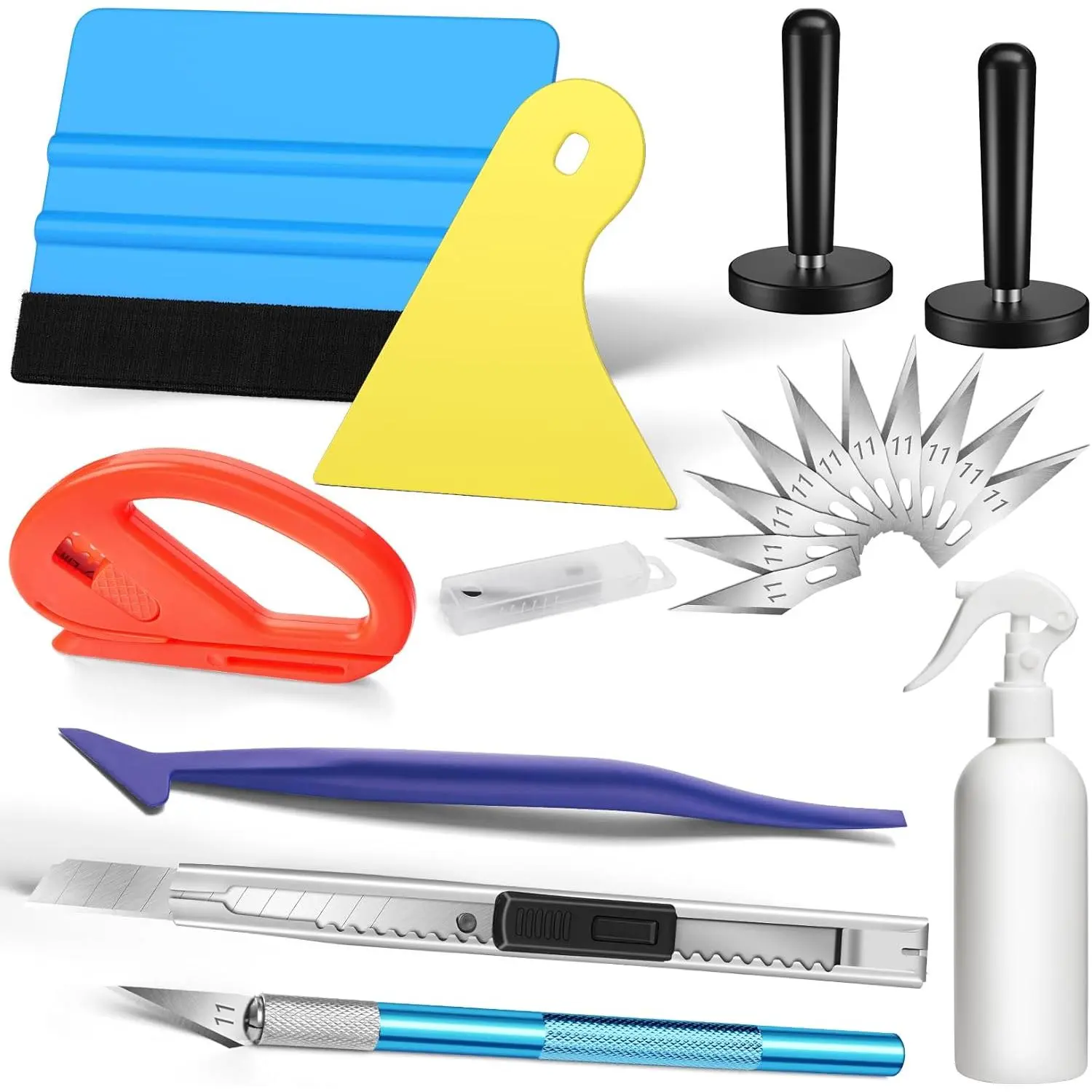 Window Tint Kit, 19 count Vinyl Wrap Tool Kit, Professional Wrap Kit ...