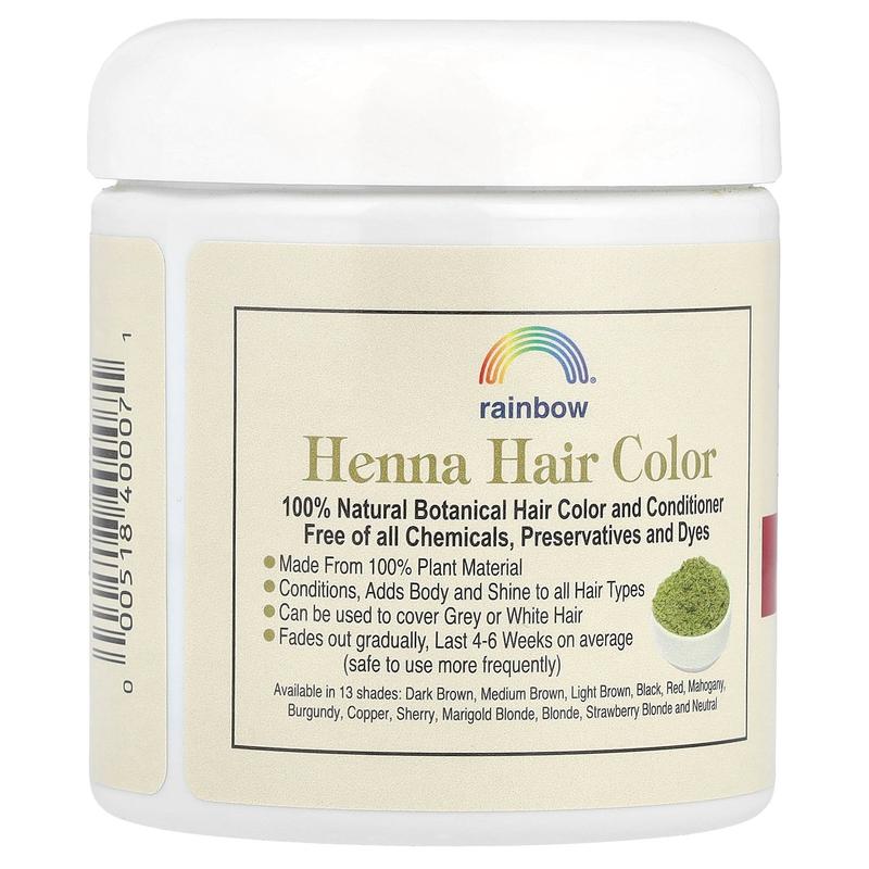 Rainbow Research Henna, Hair Color & Conditioner, Mahogany (Medium ...