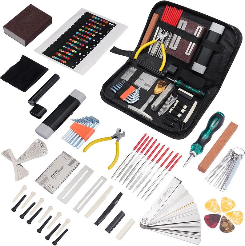 LEKATO 72Pcs Guitar Tool Kit, Guitar Repair Kit A Gift for Guitar ...