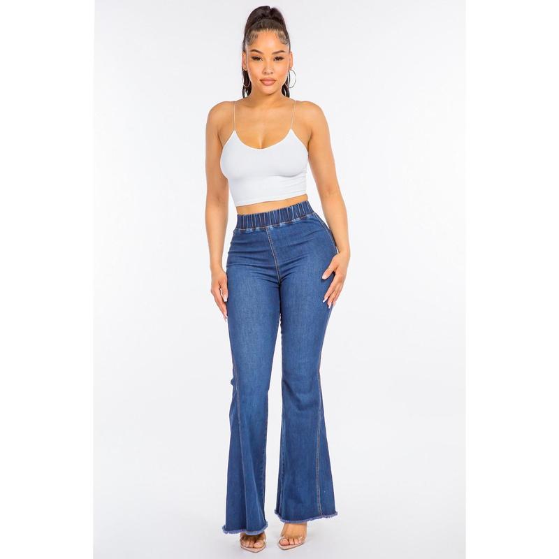 American Bazi High Waist Curvy Flare Jeans - TikTok Shop