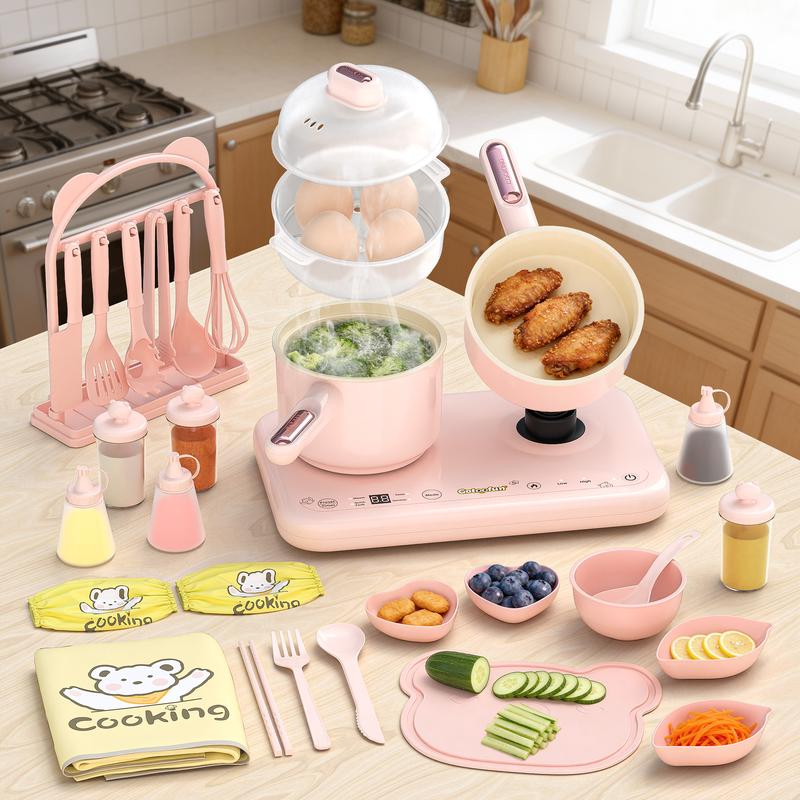 Gotoofun Multifunctional Real Cooking Mini Kitchen Double Stove Set ...