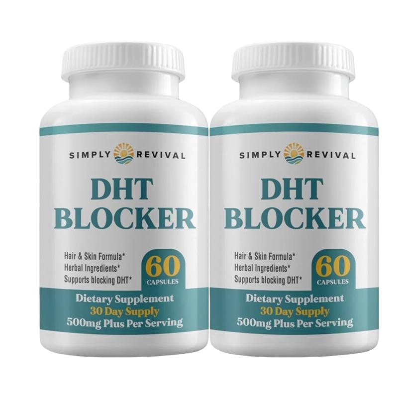 2-Pack Simply Revival DHT Blocker - Promote Healthy Hair Growth - 120 ...