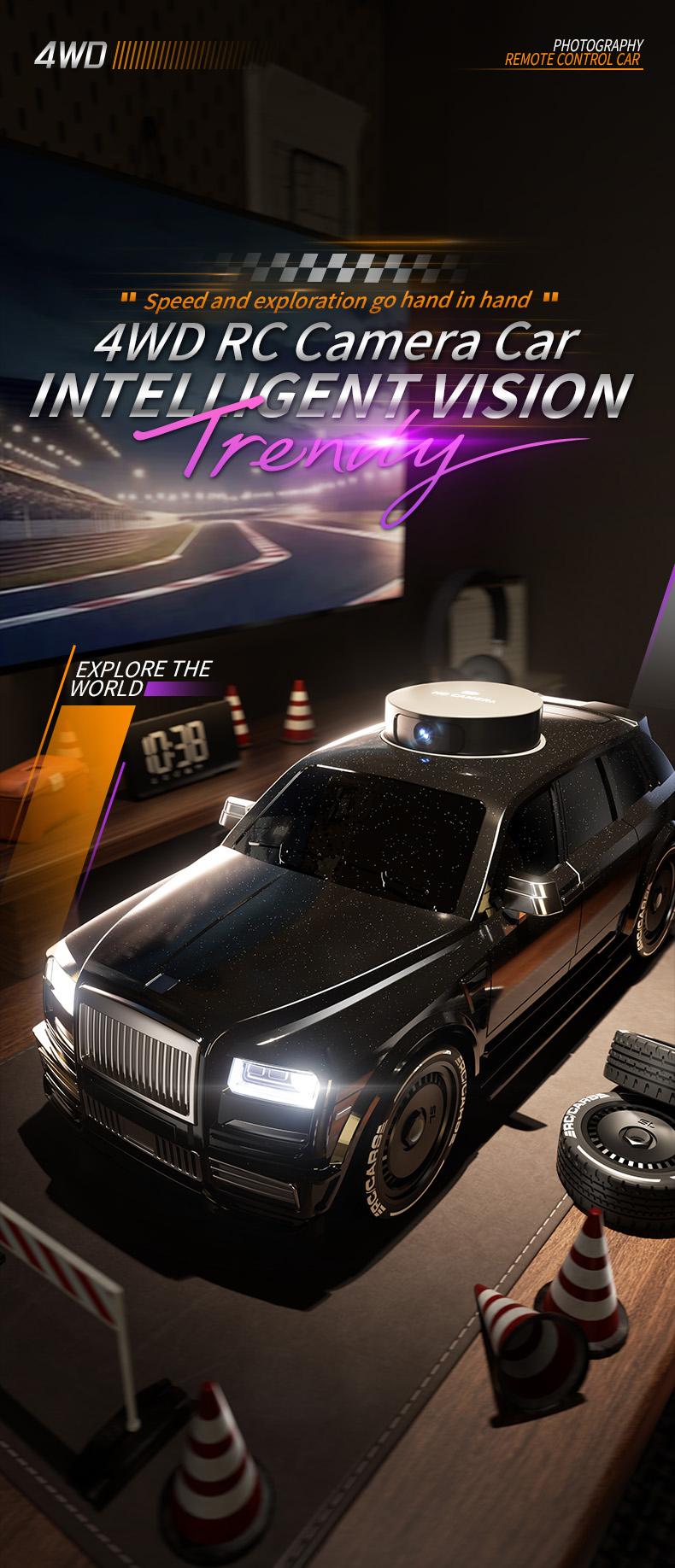 Hotfree 1/24 RC Drift Car with HD Camera, 4WD High Speed FPV Remote ...