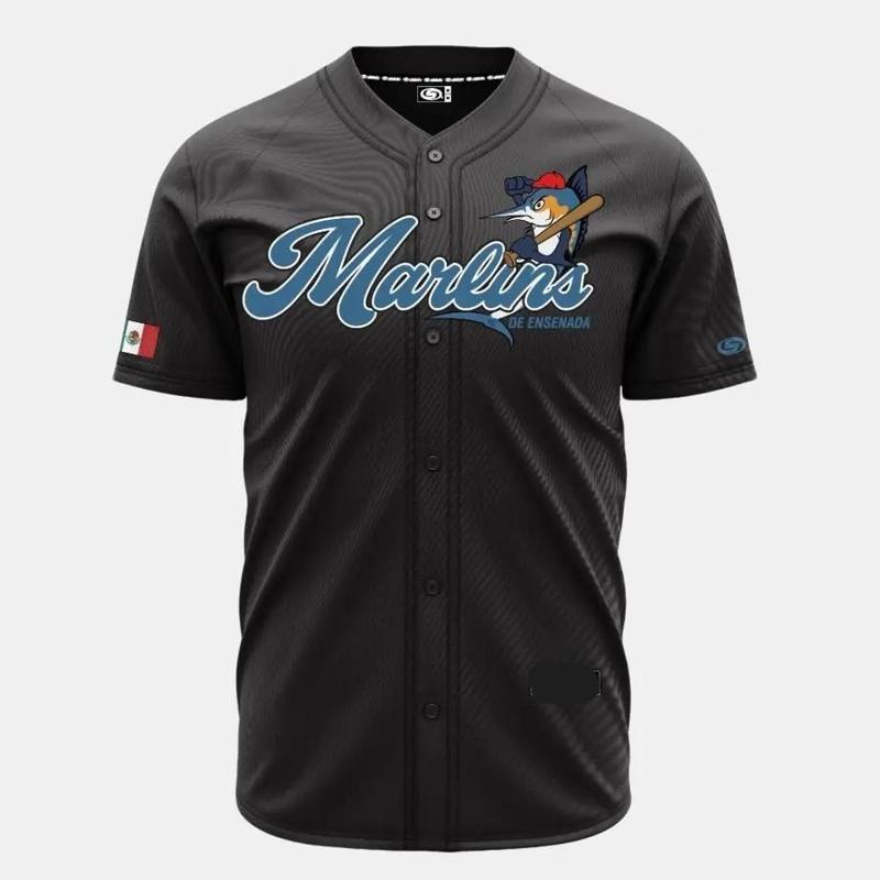 Marlins De ENSENADA Baseball Jersey, Marlins De ENSENADA Jersey, Mexico ...