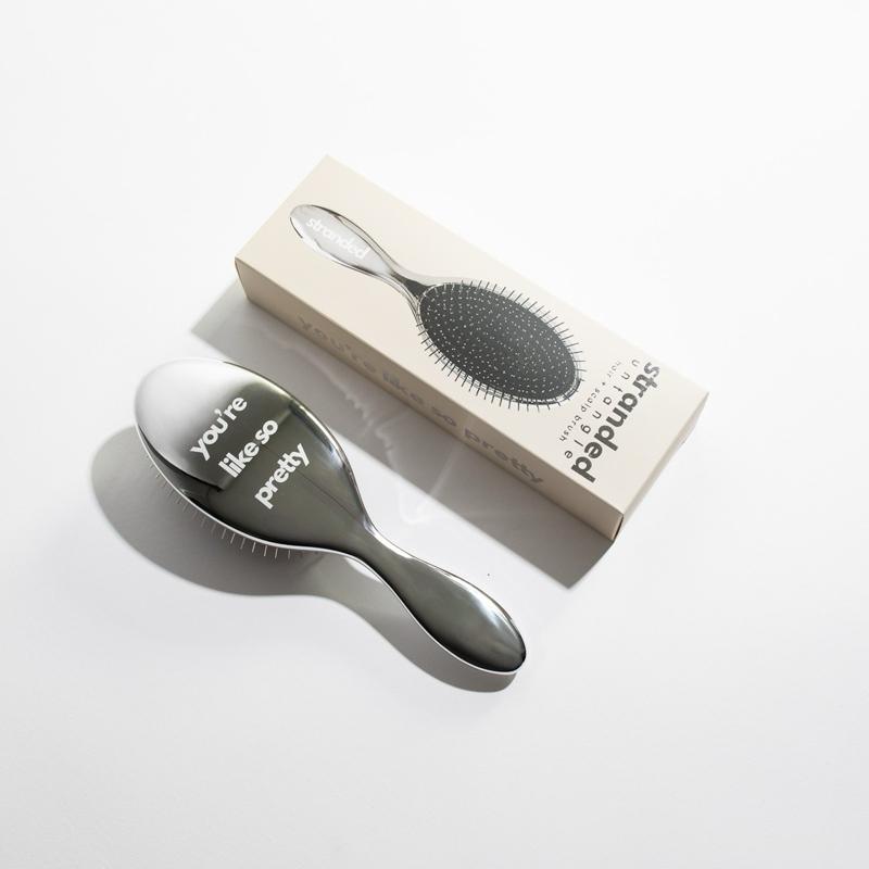 stranded untangle hair brush + hair extension brush - TikTok Shop