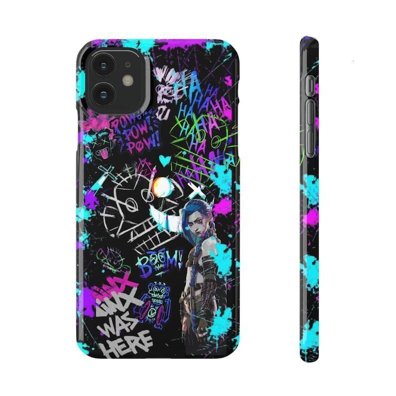 Jinx Arcane Phone Case, Anime Phone Case, Tough Case iPhone 16 15 14 13 ...
