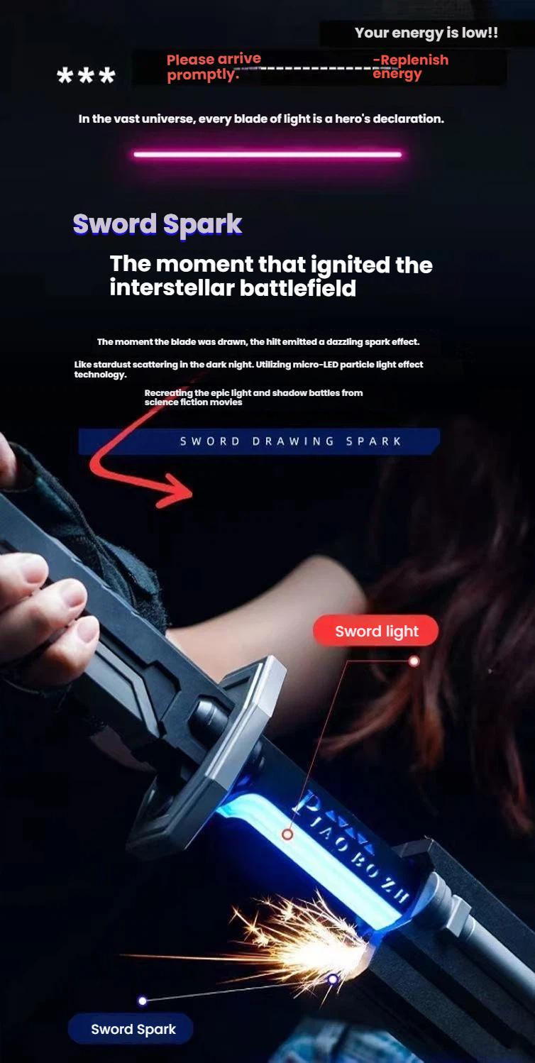 Starspark Blade 2026 Dual Laser Sword for Boys with Dazzling Lights ...