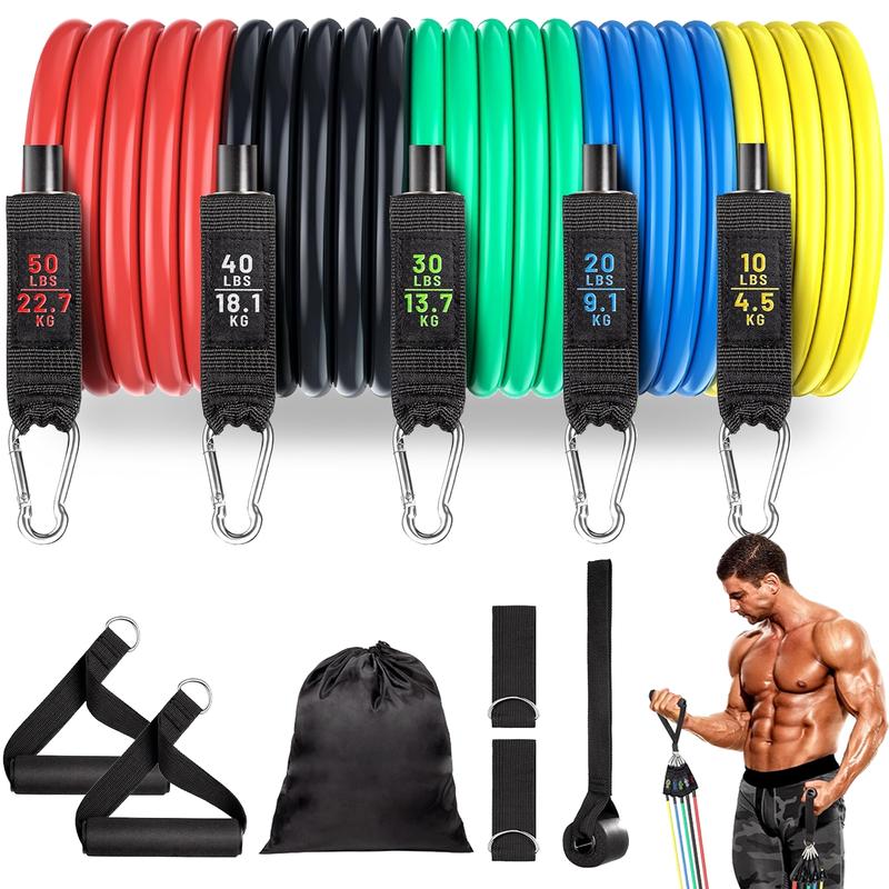 Adjustable Resistance Bands for Working Out, Elastic Exercice Bands for ...