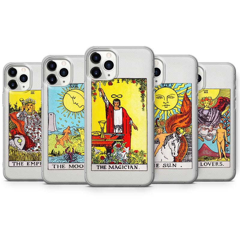 Tarot Card Phone Case Astrology Sun Moon Lover Cover for iPhone 17, 16 ...