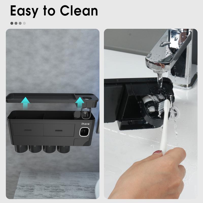 iHave Toothbrush Holders for Bathrooms, Wall Mounted Bathroom ...