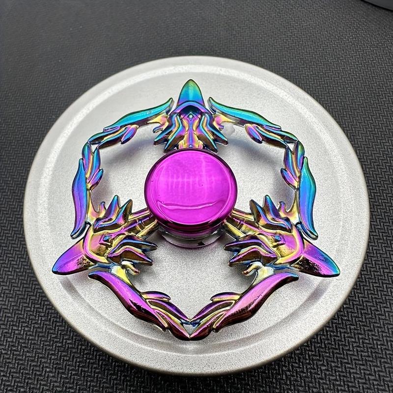 1pc Premium Zinc Alloy Fidget Spinner, Colorful fingertip gyroscope ...