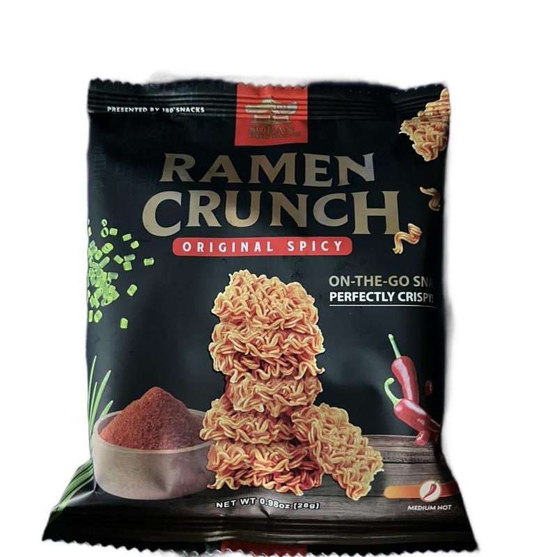 SOBAN Korean Pantry Ramen Crunch - Original Spicy Snack, 0.98 oz ...