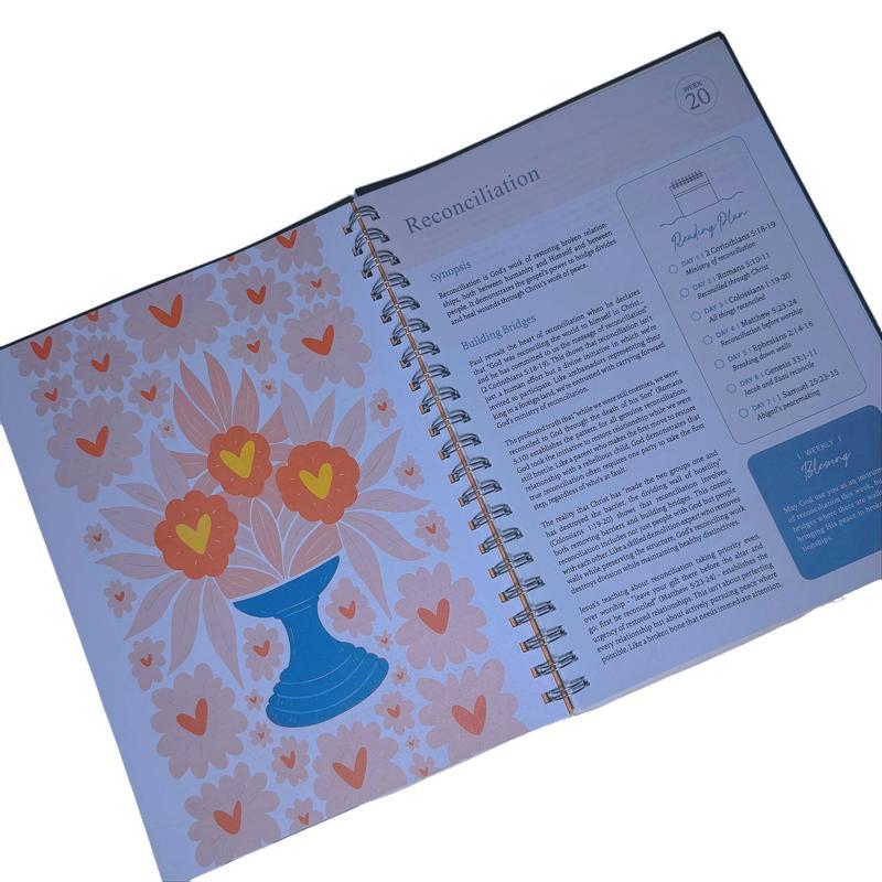 The Study the Bible for 1 year - 52 Week BibleJournal, Bible Study Book ...