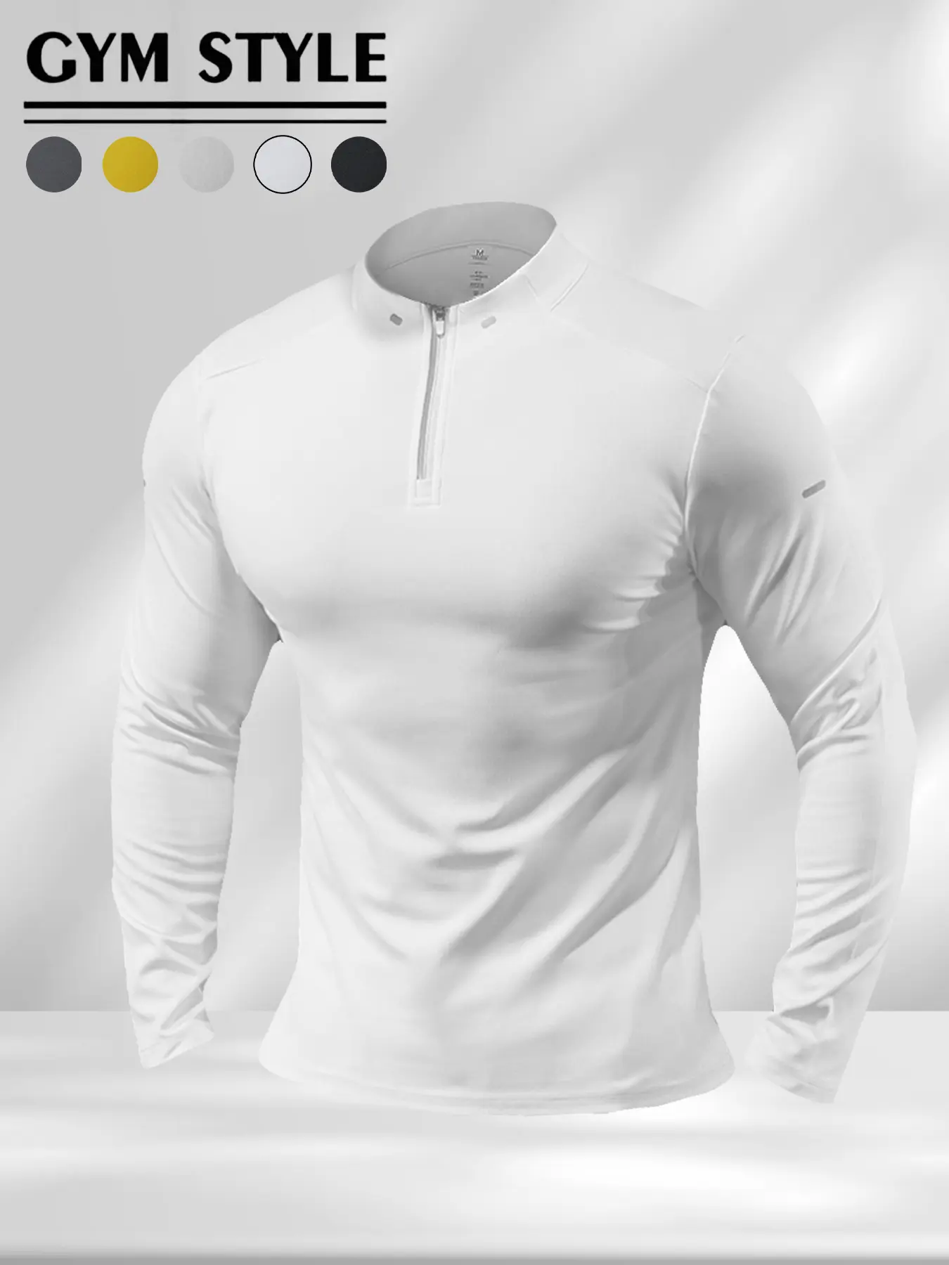 High Performance Men's Fitness Shirt, Athletic Compression Shirt, Half ...
