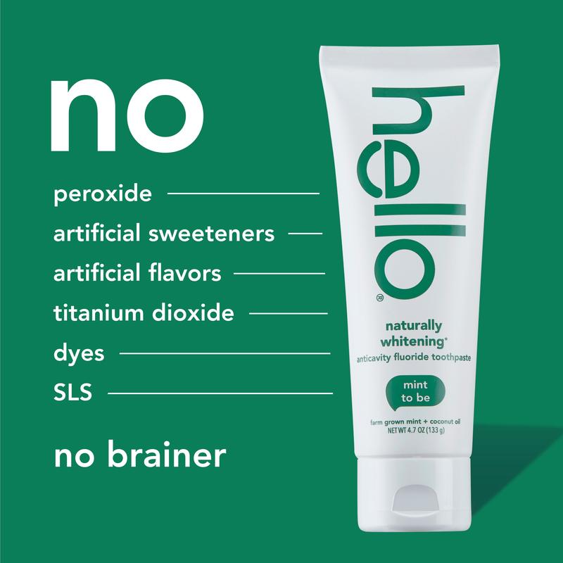 hello naturally whitening fluoride toothpaste