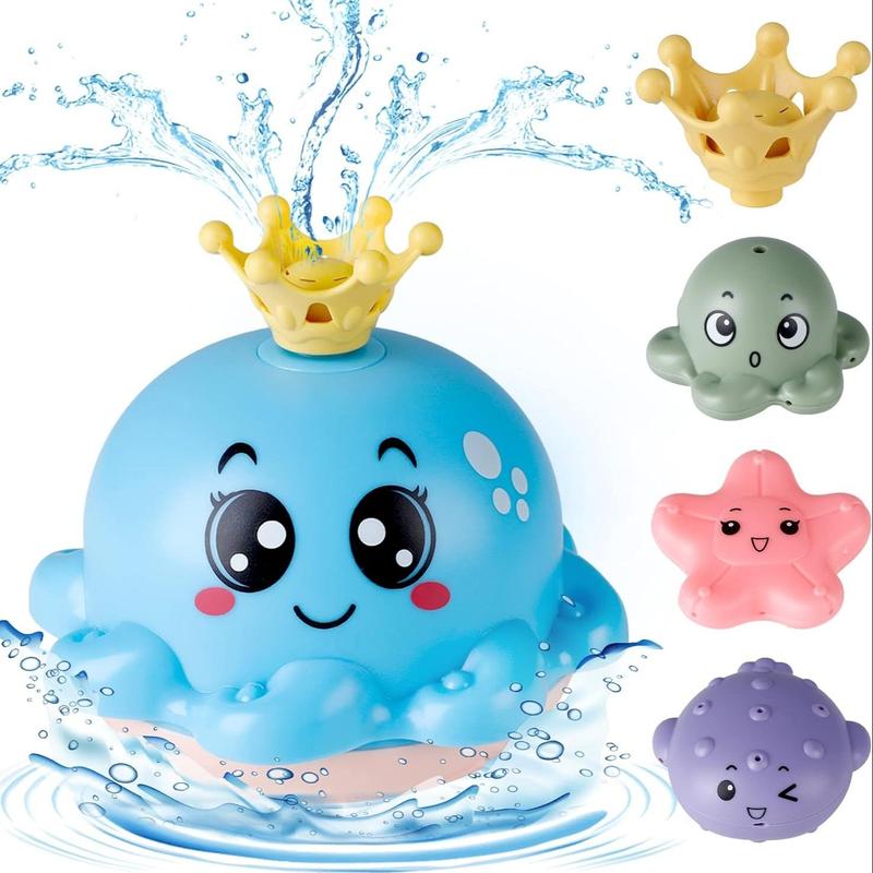 Cartoon Whale Design Water Spray Toy, 1 Count Cute Smart Sensor Water ...