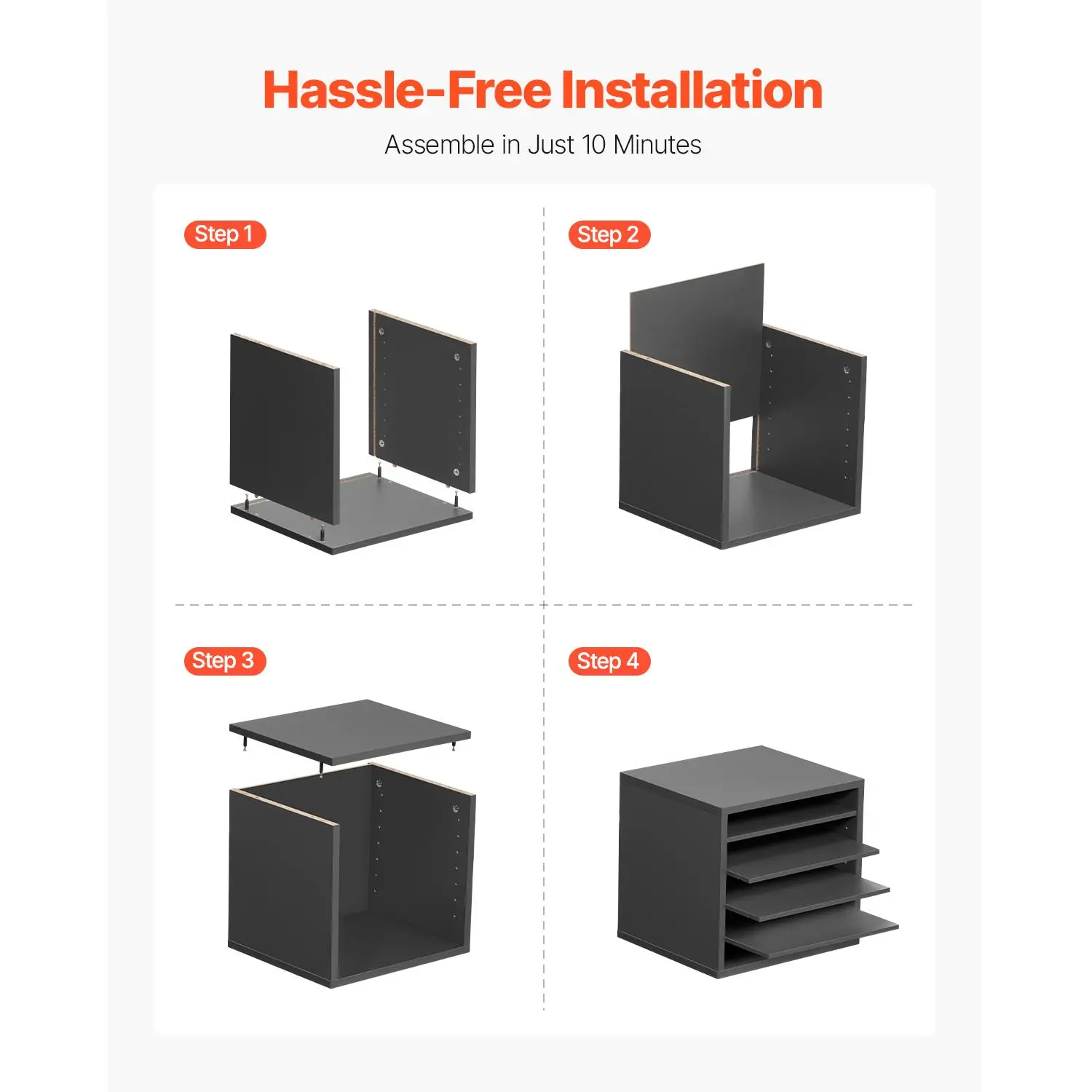 VEVOR Literature Organizer, Summervibes, 5 Compartments Office Mailbox ...