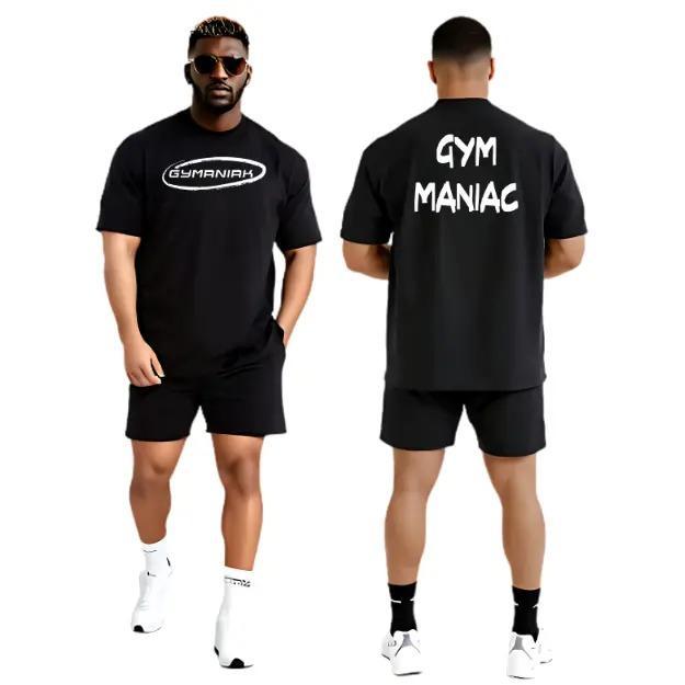 Gym Maniac T-Shirt – Bold 'GYMANIAK' Logo & 'GYM MANIAC' Print – Trendy ...