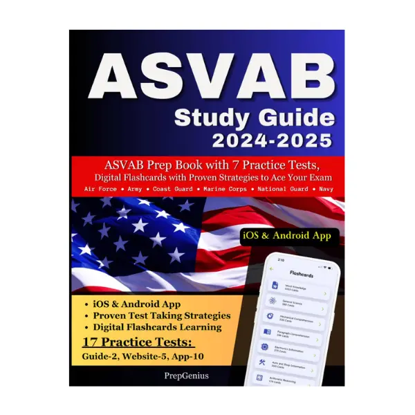 ASVAB Study Guide 2024-2025: ASVAB Prep Book with 7 Practice Tests ...