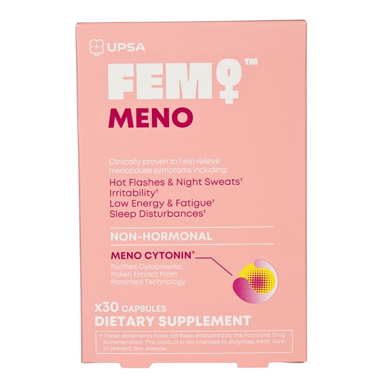 UPSA FEM MENO Non-Hormonal Menopause Support – Clinically Proven Pollen ...