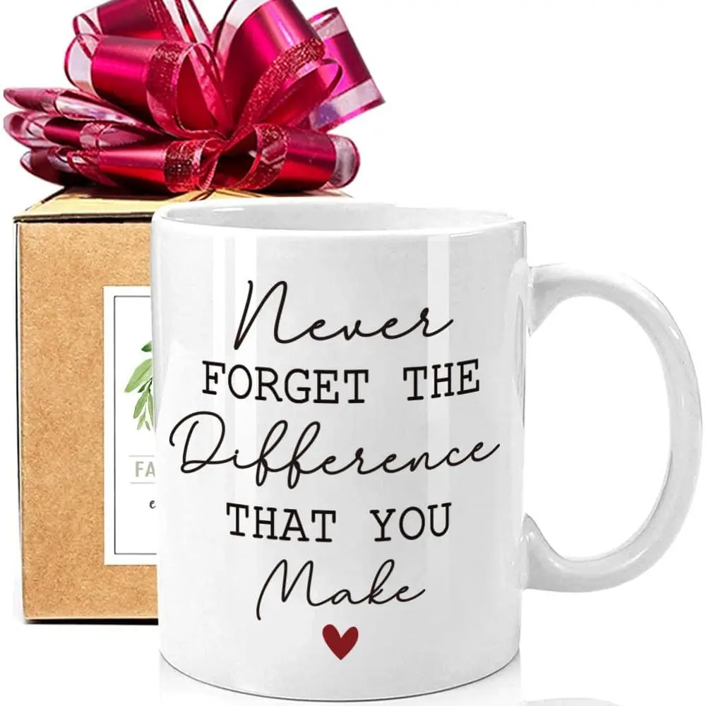 Never forget the difference That You Make Mug, Inspirational Gifts for ...