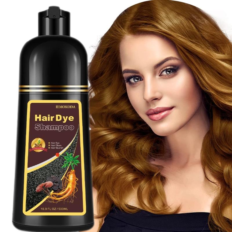 Golden Brown Hair Color Shampoo for Gray Hair - Enriched Formula with ...