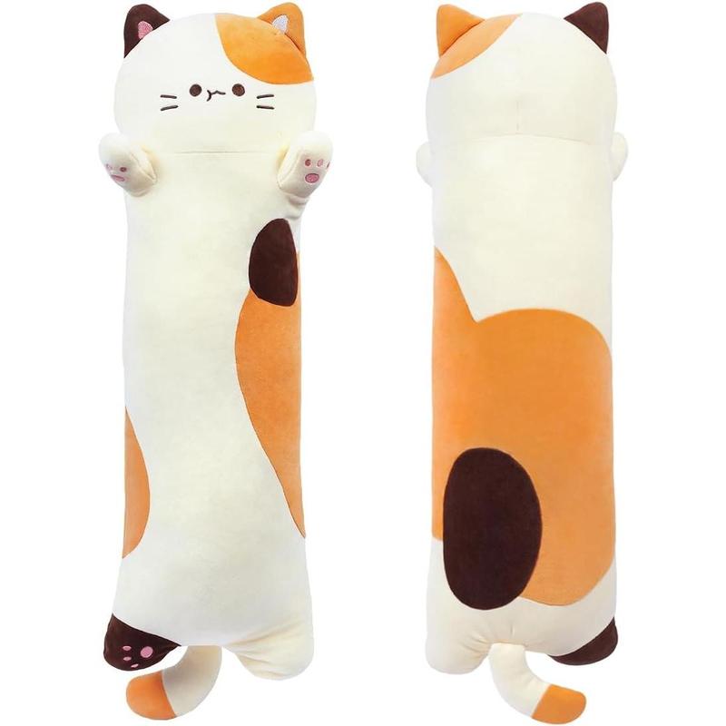 SNOWOLF 27" 35" 43" Long Cat Plush Toy Pillow Cute Plush Cat Toy Doll ...