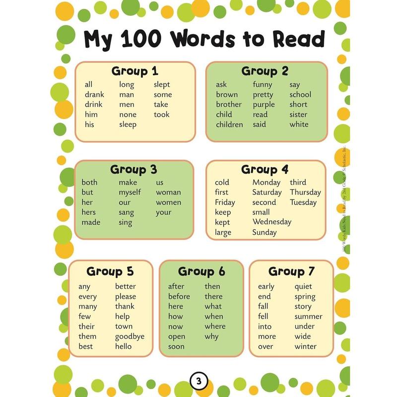 100 Words Kids Need to Read by 2nd Grade Paperback – January 1, 2002 ...