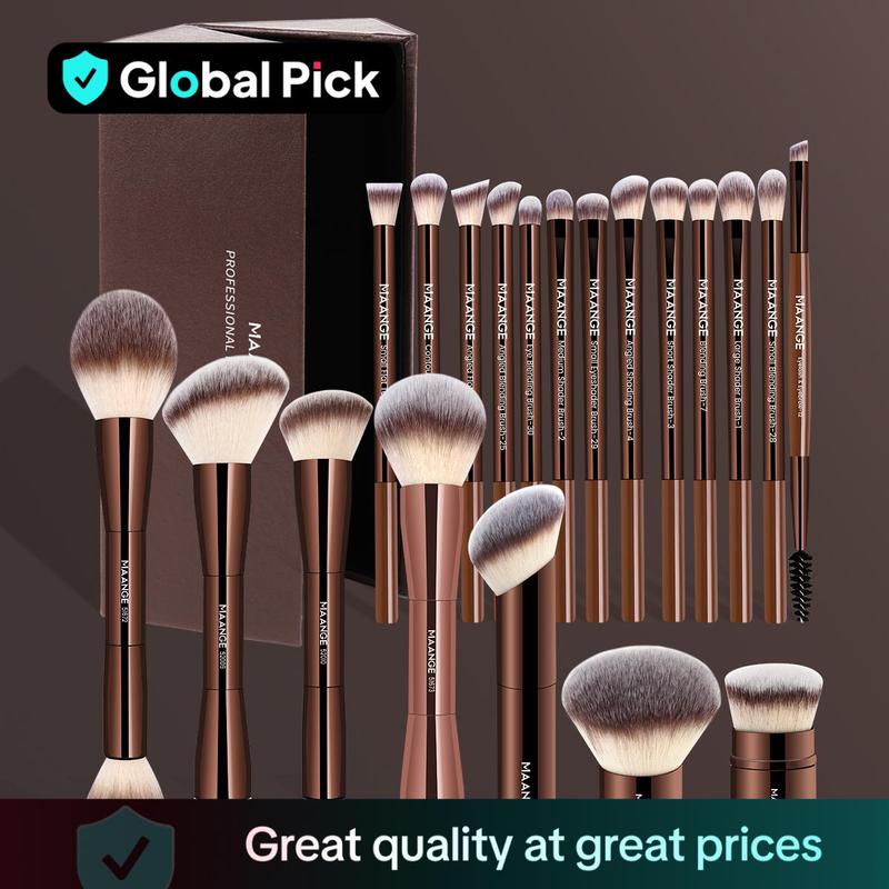 Professional Soft Makeup Brush Set with Velvet Bag, 20pcs/set ...