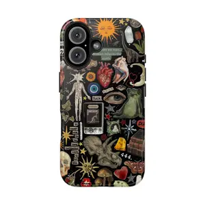 Vintage Goth Aesthetic Phone Case – Mystical Collage Art Phone Cover ...