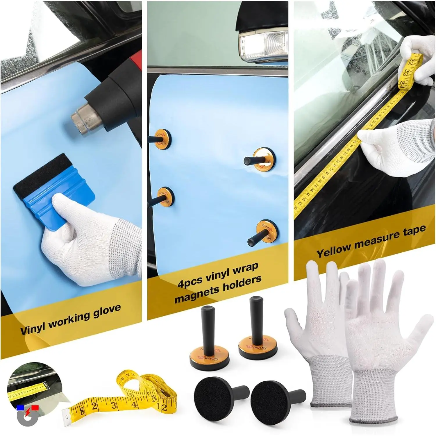Vinyl Wrap Tool Wrap kit for Window Tint Film Installation, Include ...