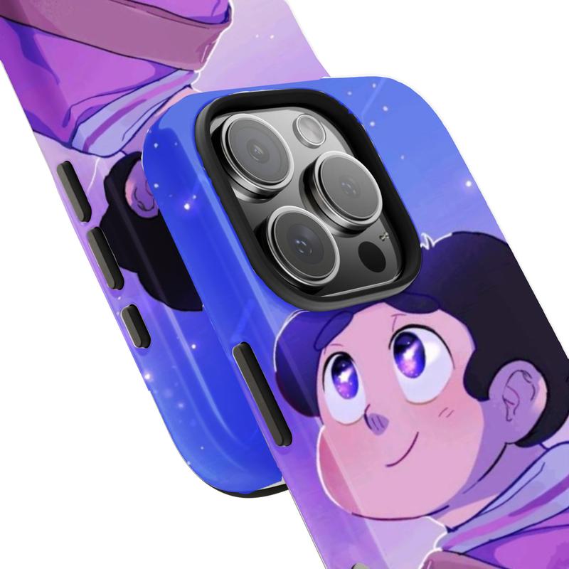 Steven Universe Steven Holding His Shield and Standing With the Crystal ...