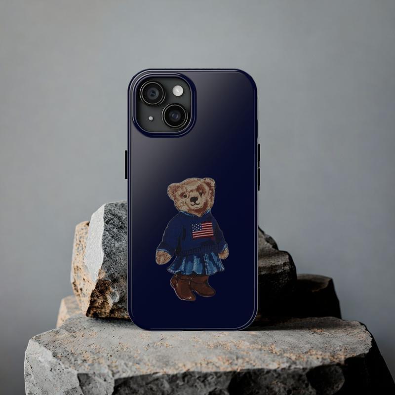 Couples Polo Bear Phone Case, Matching Luxury Cover For iPhone , Gift ...