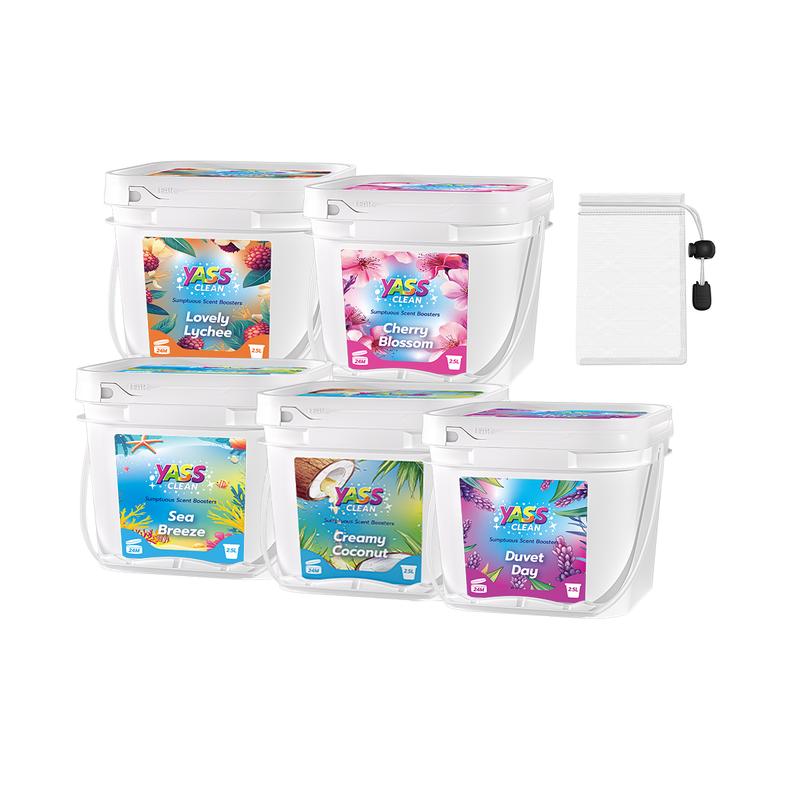 Yass Clean Sumptuous Scent Booster Laundry Beads 2.5L 1.8KG 64 oz Cream ...