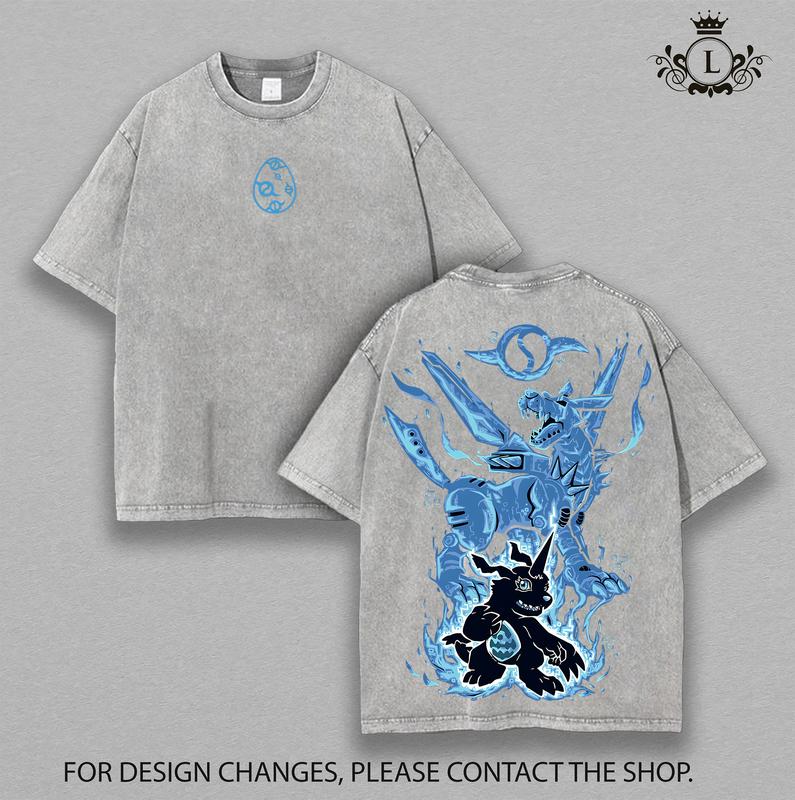 Digital Monsters Vintage Graphic Tee | Digimon Partner Oversized Shirt ...