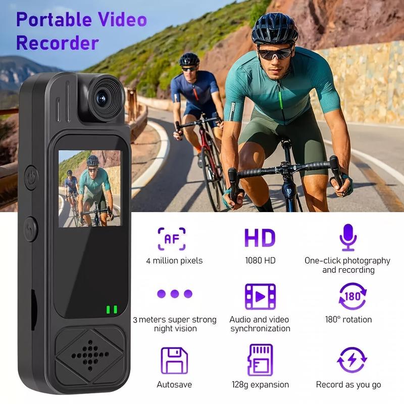 4K Wearable Body Camera - Portable HD Video Recorder for Travel ...