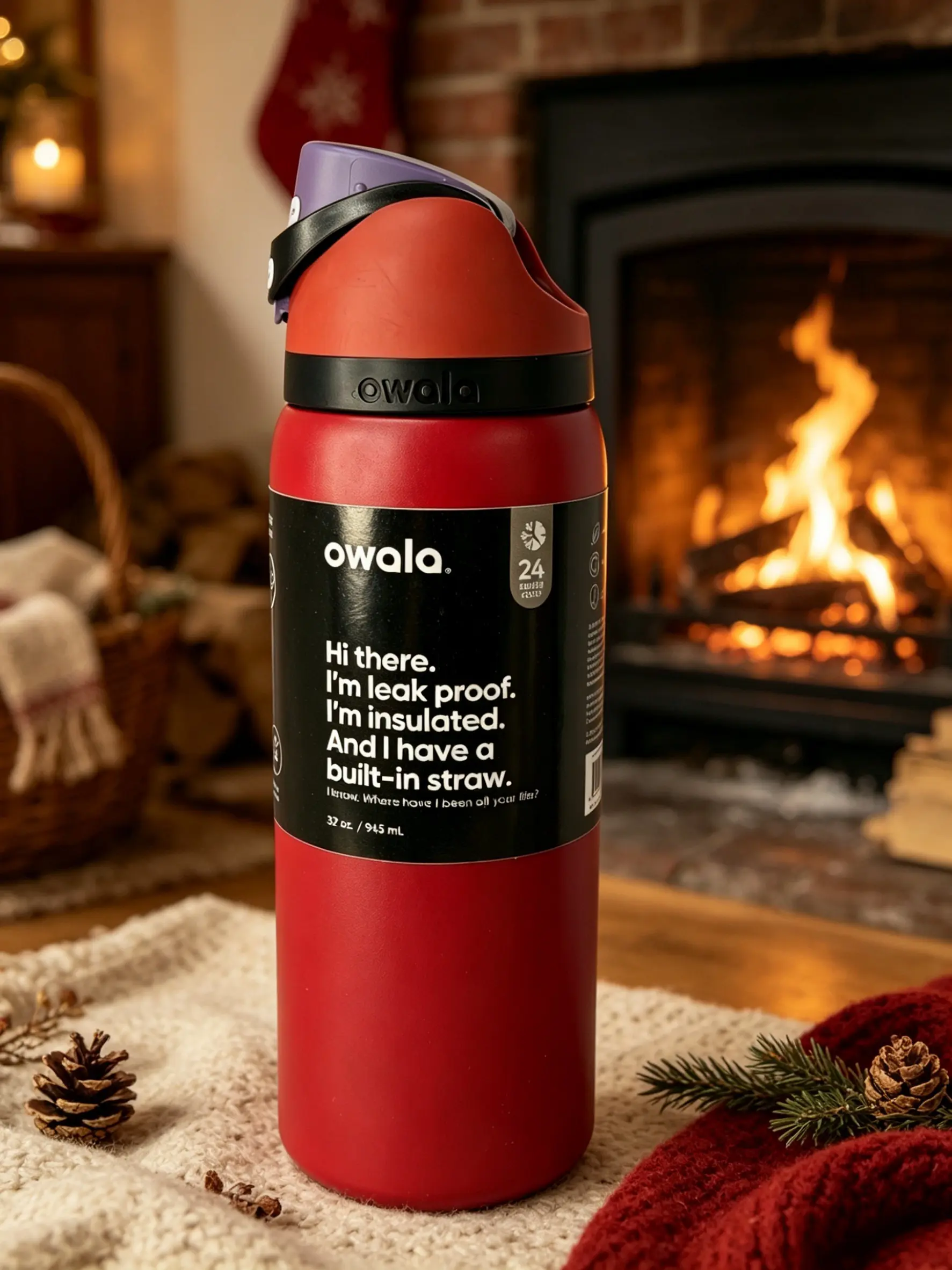 Owala FreeSip 32oz Insulated Stainless Steel Water Bottle Leak Proof 24 ...
