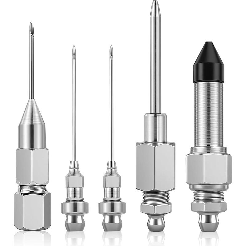 5PCS Grease Gun Needle Tip Accessory Kit - Includes Grease Needle ...