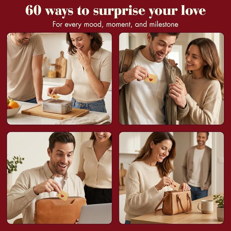 DIY Love Notes Box - Mini Blank Cards & Envelopes for Him Her - Cute ...