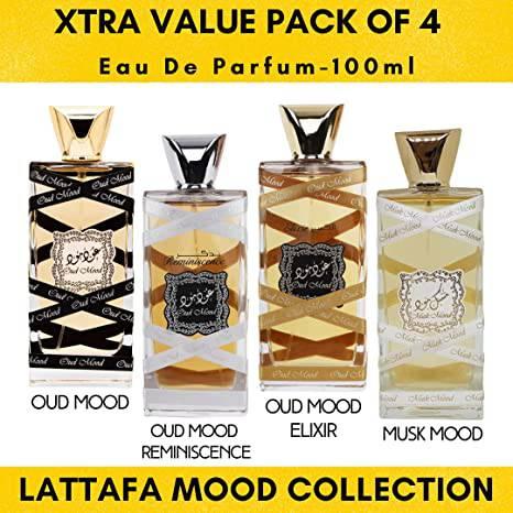 Oud Mood, Elixir, Reminiscense & Musk Mood EDP-100ml | by Lattafa Perfumes