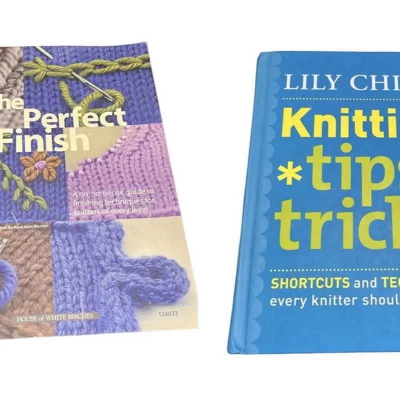 2 Books, Lily Chin's Knitting Tips & Tricks: The Perfect Finish By Kara ...