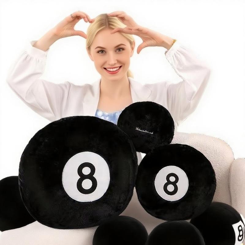 8 Ball Billiard Pillow Plush Toy, Soft Cushion for Sofa Tatami, Perfect ...