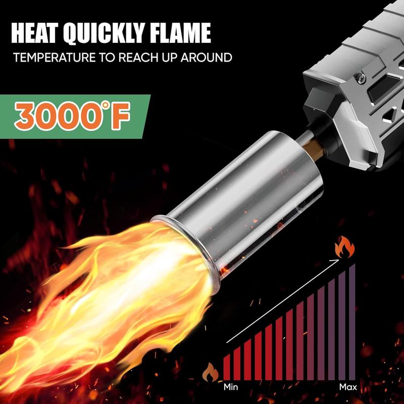 Powerful Cooking Propane Gun Torch , Culinary Blower Torch for Campfire ...
