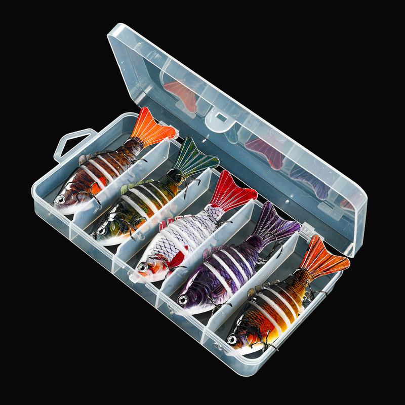 Fishing Lures Multi Jointed Fish Fishing Kits Slow Sinking Lifelike ...