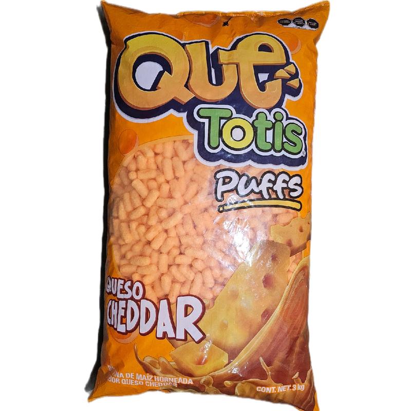 QUE TOTIS QUESO 3 KG Bolsa Grande, Botana De Maiz Horneada Sabor Queso ...